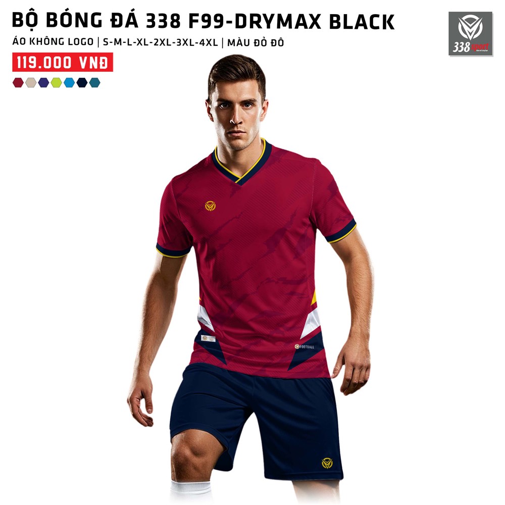 Thế Giới Áo Bóng Đá Không Logo 338-F99-DRYMAX BLACK - Thế Giới Áo Đấu ...